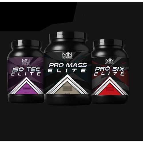 Re-design sports nutrition label that will be competing with all major ...