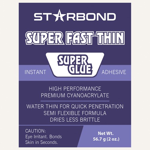 Create the most eye-catching, retail-friendly super glue product label ...