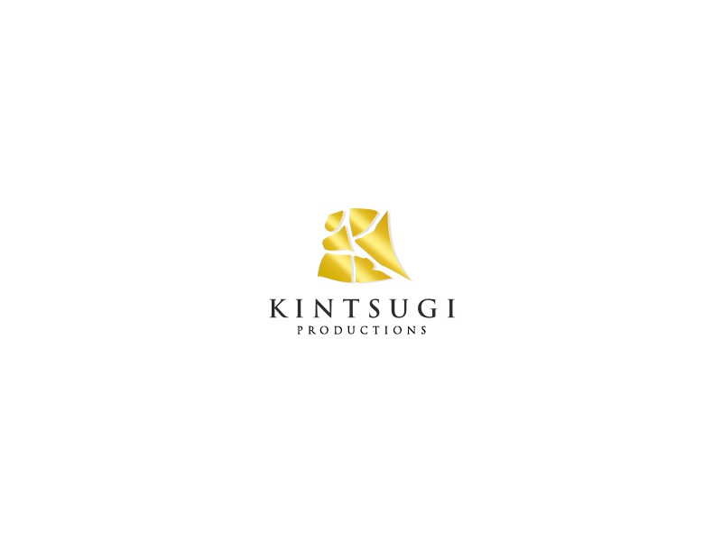 Create a mindful logo for Kintsugi Productions embracing it's ...