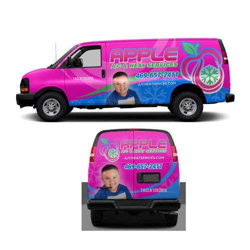 Designs | Hvac van wrap that stands out from the traditional | Car ...