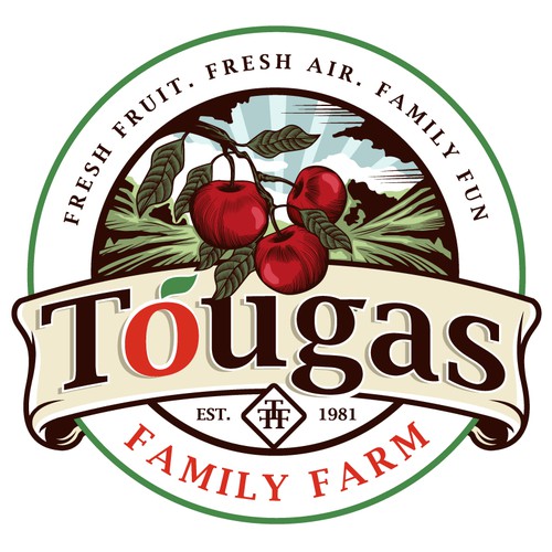 Designs | Vintage pick-your-own fruit farm logo, appealing to families ...