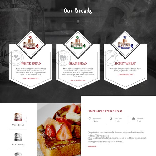 Designs | Bread Company seeks Modern and Eye Appealing Website Redesign ...