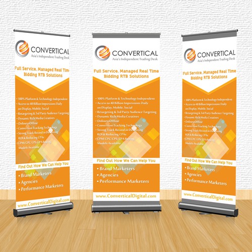 Create a Pop Up Banner design for an advertising company | Signage contest
