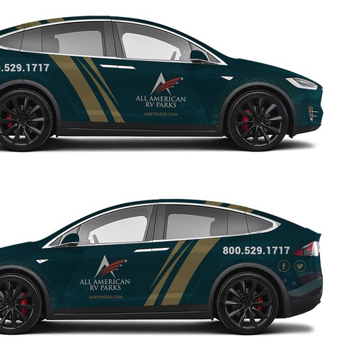 Colorful EV/Green Tesla Model X Wrap (template included) | Car, truck ...