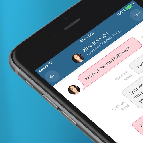 Modern, Sleek Chat Application | App design contest