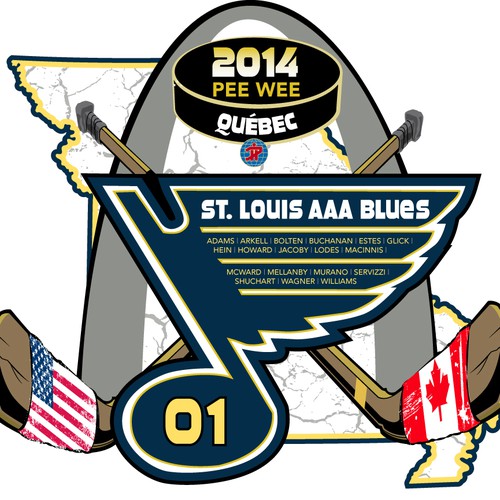 Create the next merchandise design for 2001 St. Louis AAA Blues ...