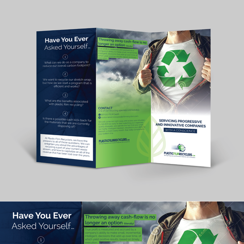 Create a Stylish and Innovative Brochure for a Plastic Recycling ...