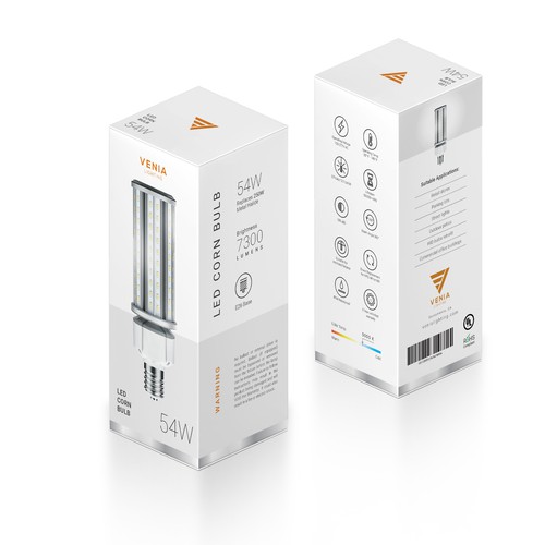 Design a clean LED Lamp Box Design | Product packaging contest