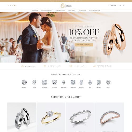 Designs | BRANDNEW WEDDING RING & ENGAGEMENT RING PAGE FOR A GERMAN ...