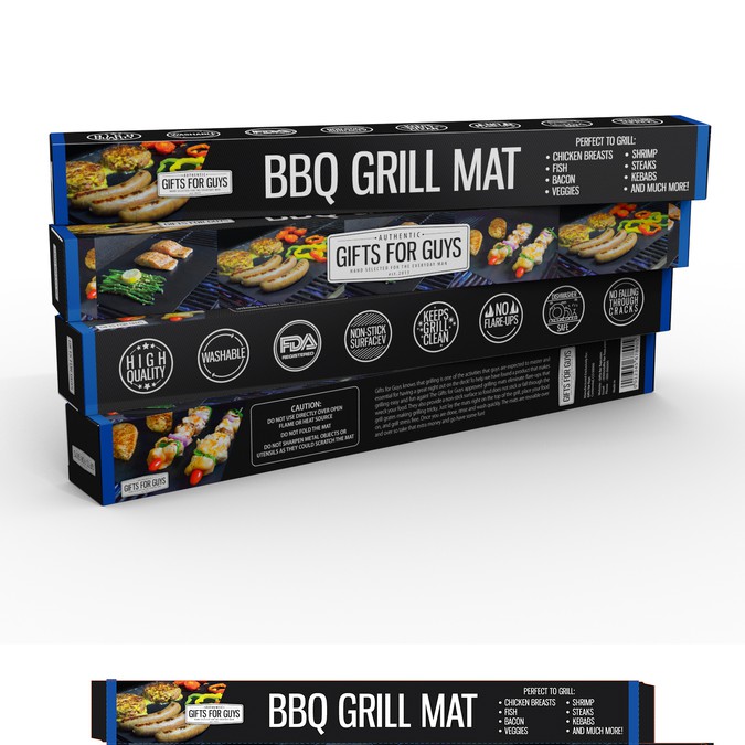 Create new grill mat packaging for Gifts for Guys | Product packaging ...