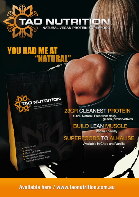 Posters for Natural Protein Powder + Ongoing | Poster contest