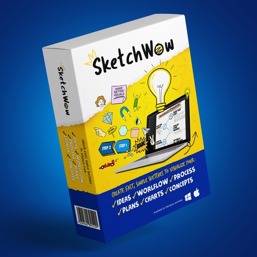 Designs | SketchWow Needs A Catchy New Software Box | Product packaging ...