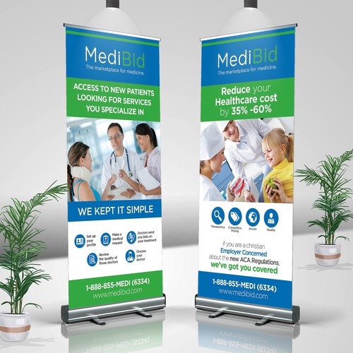 Pop up banners for healthcare trade show | Signage contest