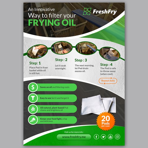 Designs | FreshFry Pod Flyer | Postcard, flyer or print contest