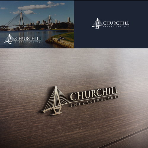 Create a classic traditional logo for Churchill Infrastructure Civil ...
