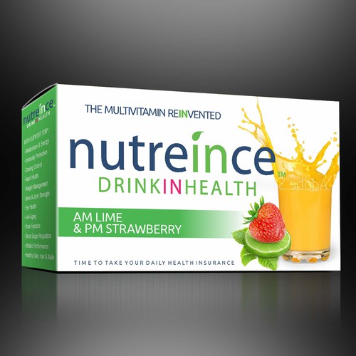 Redesign Our Patented Multivitamin Drink Mix | Product label contest