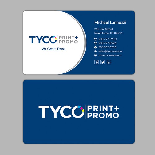 Tyco Print+Promo Needs a Business Card Design | Business card contest