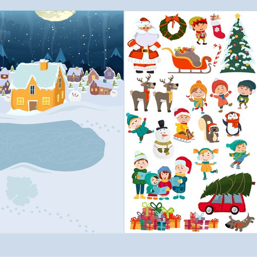 Picture of Christmas scene with moveable Christmas characters wanted ...