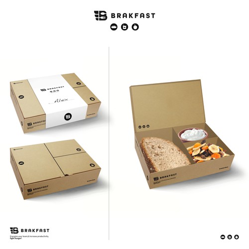 Breakfast Delivery Box & Sleeve Design. | Product packaging contest