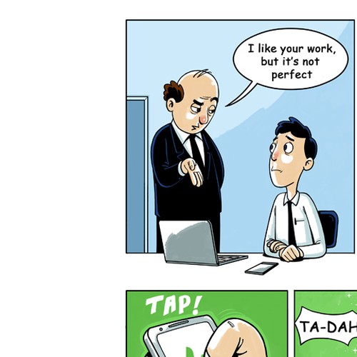 The app genie comics pilot, start of a series of 25. | Illustration or ...