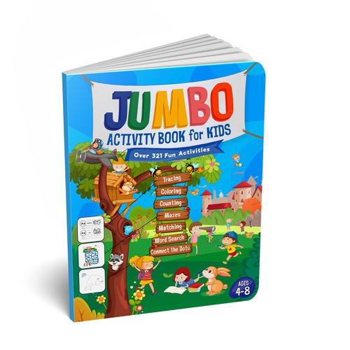 Designs | Fun Design for Jumbo Activity Book | Book cover contest