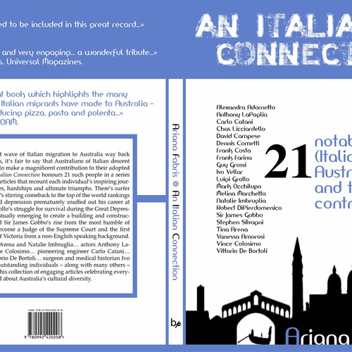 An Italian Connection: book cover design | Book cover contest