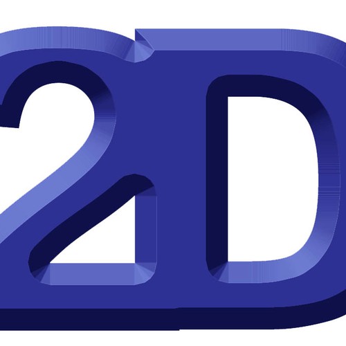 "2D" logo - simple clean vector brand logo for the letters 2D | Logo ...