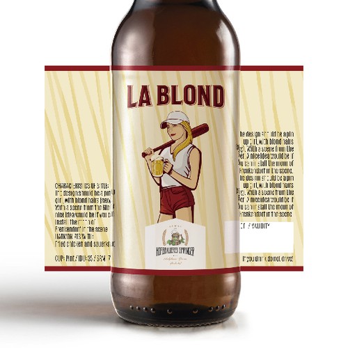 Craft Beer Label pin up Girl | Product label contest