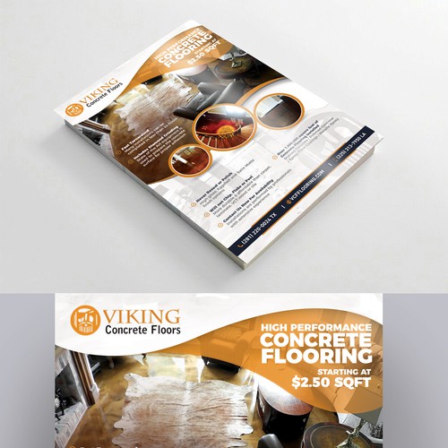 Create a captivating & impactful flyer for concrete flooring - many ...