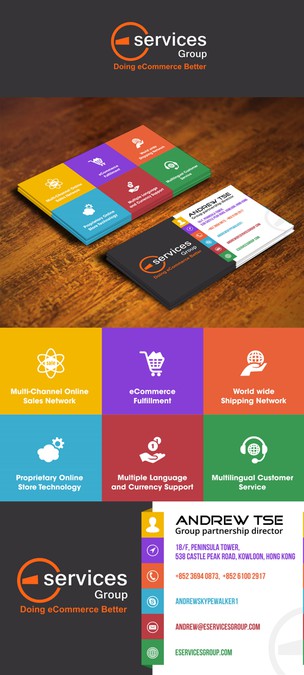 Design a stylish & simple business card for E-Services Group | Business ...