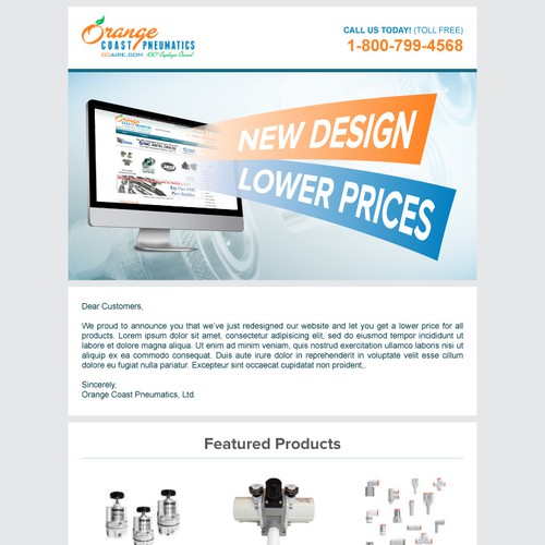 Updated Website Design Announcement | Email contest