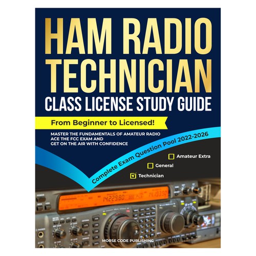 Designs | Eye Catching Cover for Ham Radio Study Guide: Fusion of High ...