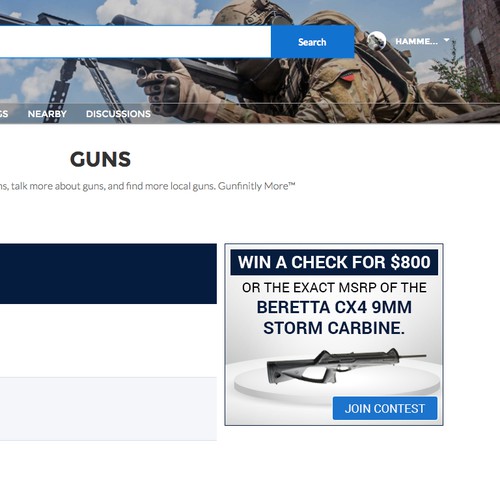 Design Gun Related Banner | Banner ad contest