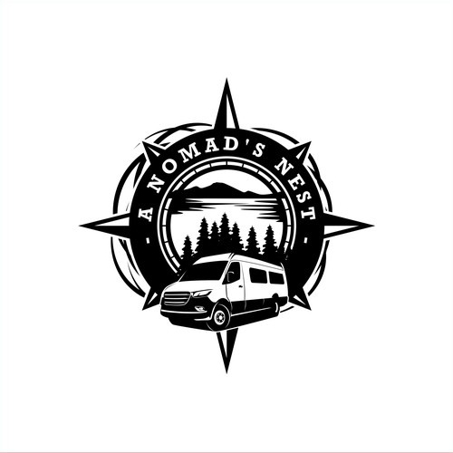 Designs | Van Life - logo about traveling in a van full time | Logo ...