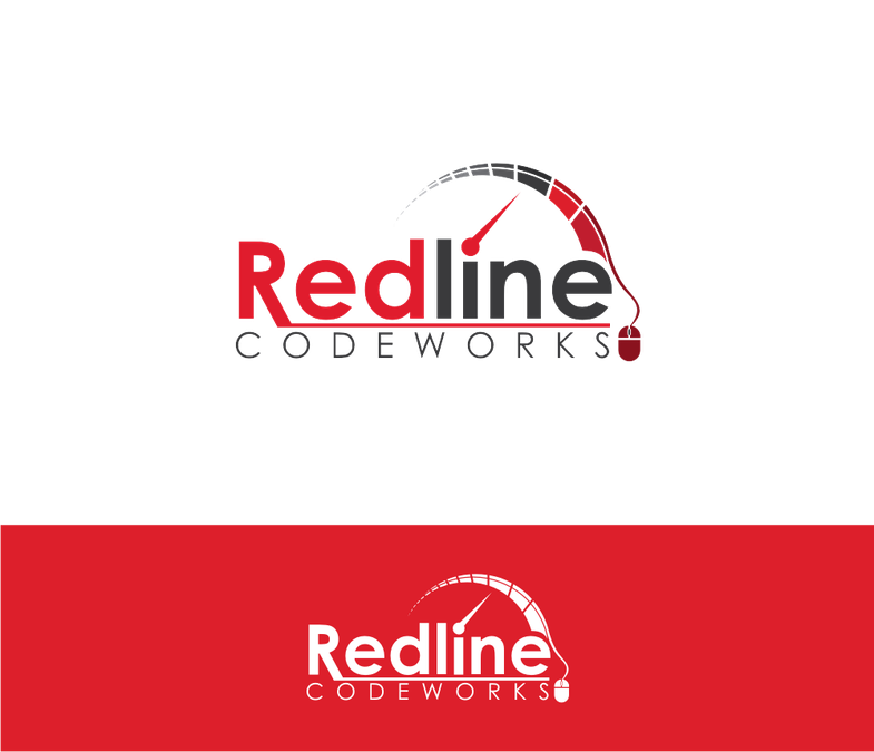 Develop a logo for Redline Codeworks with stylish rendition of ...