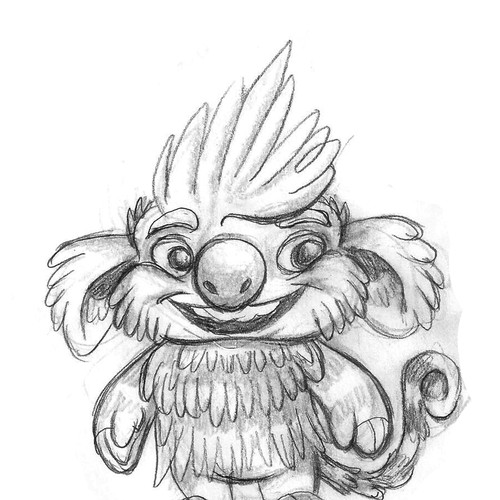 Illustrate an adorable muppet style puppet for Kids' TV Show ...