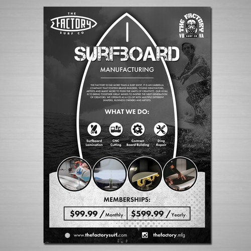 Designs | Surfboard Manufacturing Flyer | Postcard, flyer or print contest