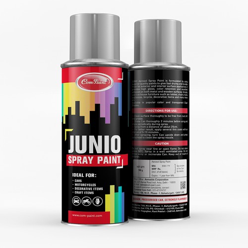 Design an Attractive SPRAY PAINT CAN | Product label contest