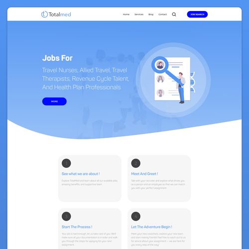Designs | Design a modern + fun staffing website - Winner will be ...