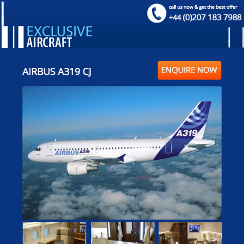 Private Jet Sales Email Template | Email contest