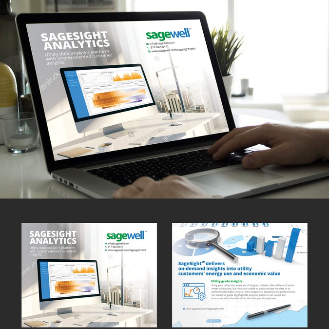 Software sales brochure for advanced data analytics | Brochure contest