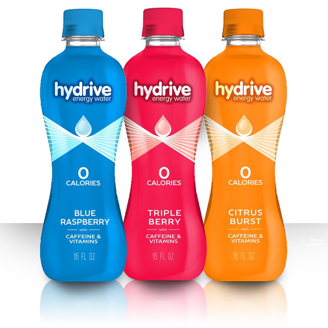 Create upscale, eye-catching bottle label for HYDRIVE Energy Water ...