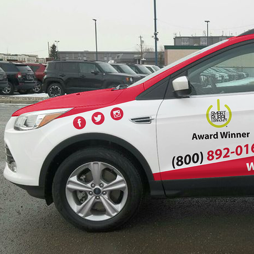 Rainbow Communications Vehicle Wrap | Car, truck or van wrap contest