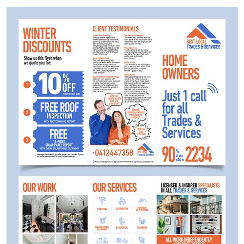 Designs | Design a Powerful New Flyer for Best Local Trades & Services ...