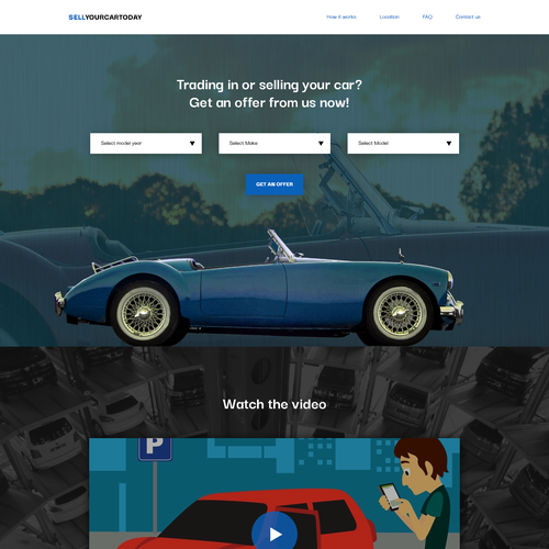 Designs | Sell your car today | Web page design contest