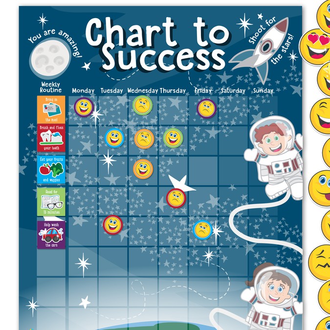 Need a unique, stand out design for Kids Chore Chart (Chart Title ...