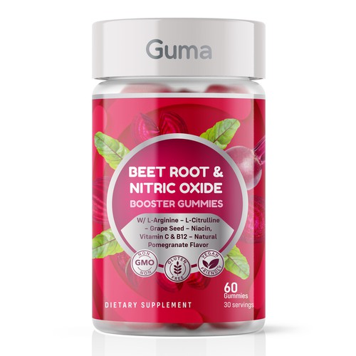 Designs | ⭐ Design a Product Label For Beet Root Gummies That Sticks ...