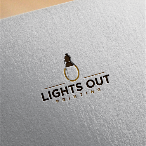 Design a cool logo for Lights Out Printing! | Logo design contest