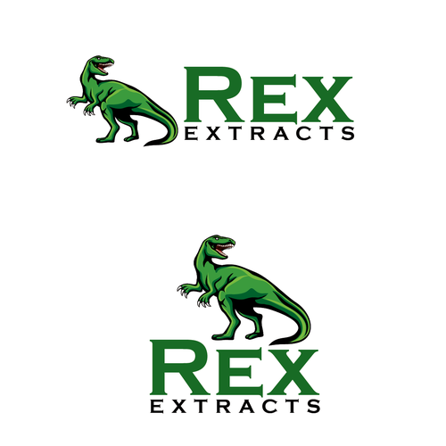 Create a dinosaur themed extract company Logo for Rex Extracts. | Logo ...