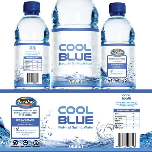 Bring modern new life to our Spring Water label | Product label contest
